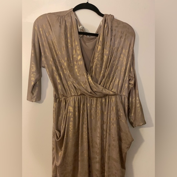 Dresses | Gold Tunic Dress M | Poshmark